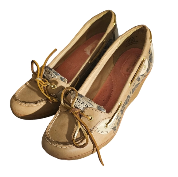 Sperry | Shoes | Sperry Topsider Goldfish Line Leo Sequin Leather Boat ...